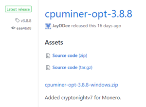 マイニングツールのcpuminer-optとは - 高学歴ワーキングプアの副業生活